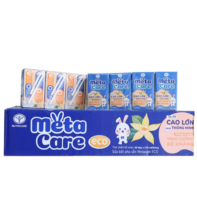 Sữa MetaCare ECO pha sẵn 110ml Giúp Trẻ Tăng Chiều Cao Tối Đa