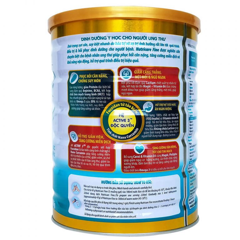 Sữa Nutricare Fine 400G (cho người bệnh Ung thư) - NUTRICARE