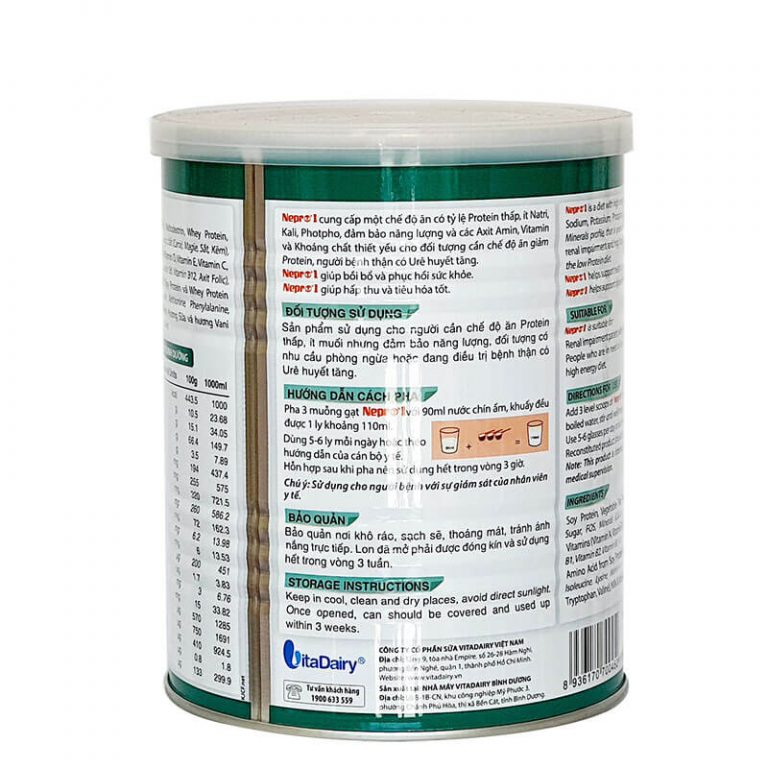 Sữa NEPRO 1 400g Dành Cho Người Bệnh Thận Giảm Protein
