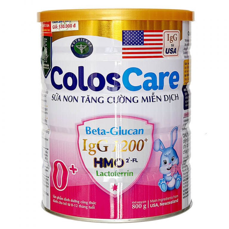 Sữa COLOS CARE 0+ 800g (trẻ từ 0-12 tháng) Tăng Cường Miễn Dịch