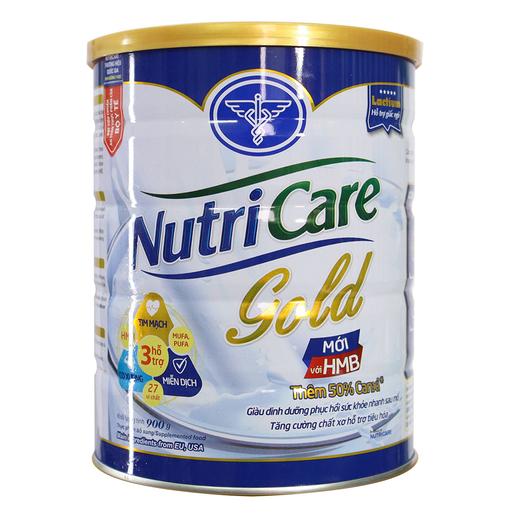 Sữa Nutricare Gold 900G phục hồi sức khỏe nhanh