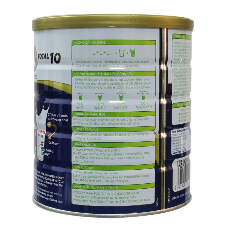 Sữa Anlene Total 10 800G (trên 40 tuổi) Giá Tốt Nhất Thị Trường.